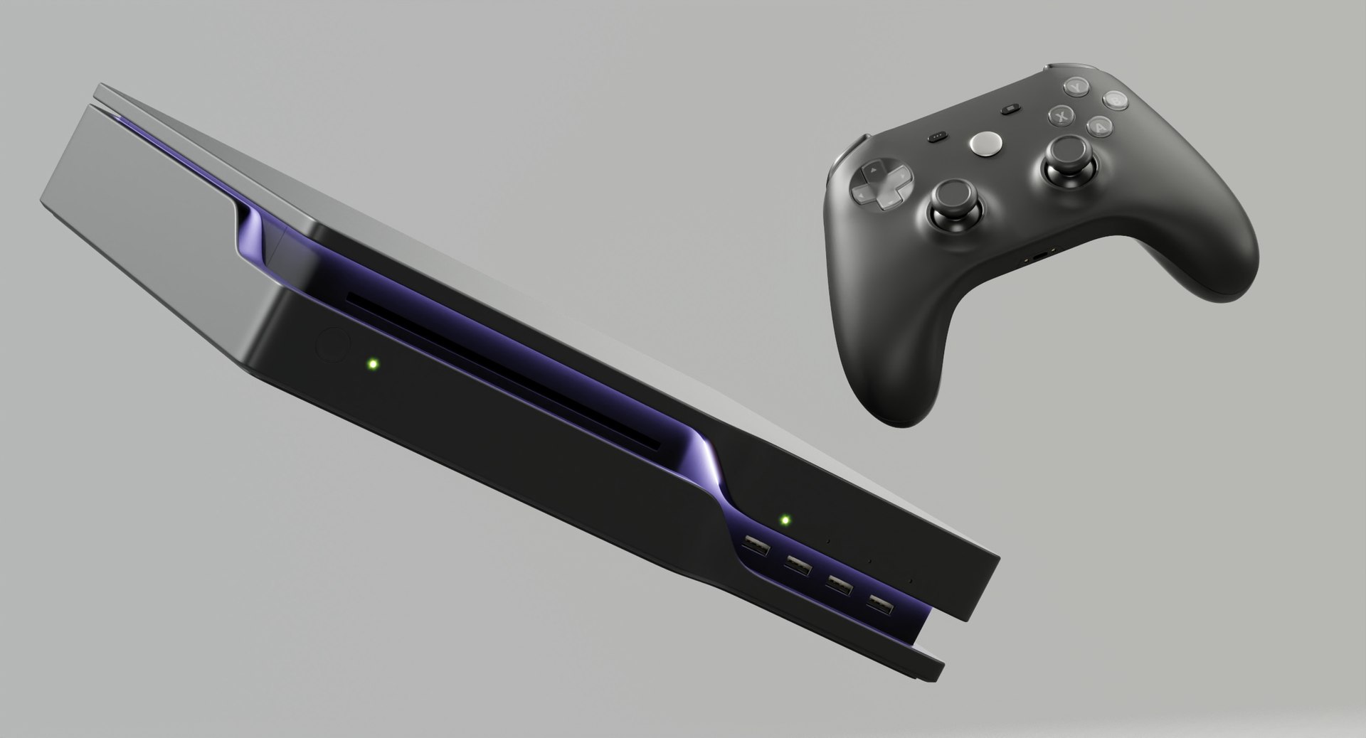 Game Console And Controller Model - TurboSquid 1841327