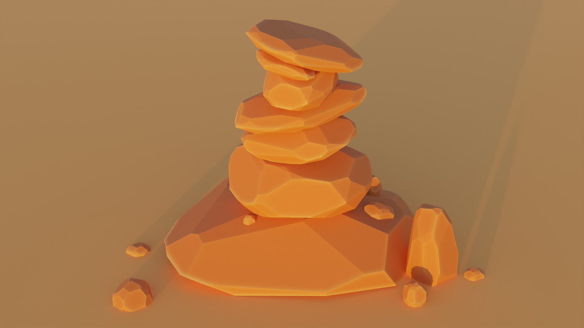 3D Model Low Poly Desert Pack - TurboSquid 2042424