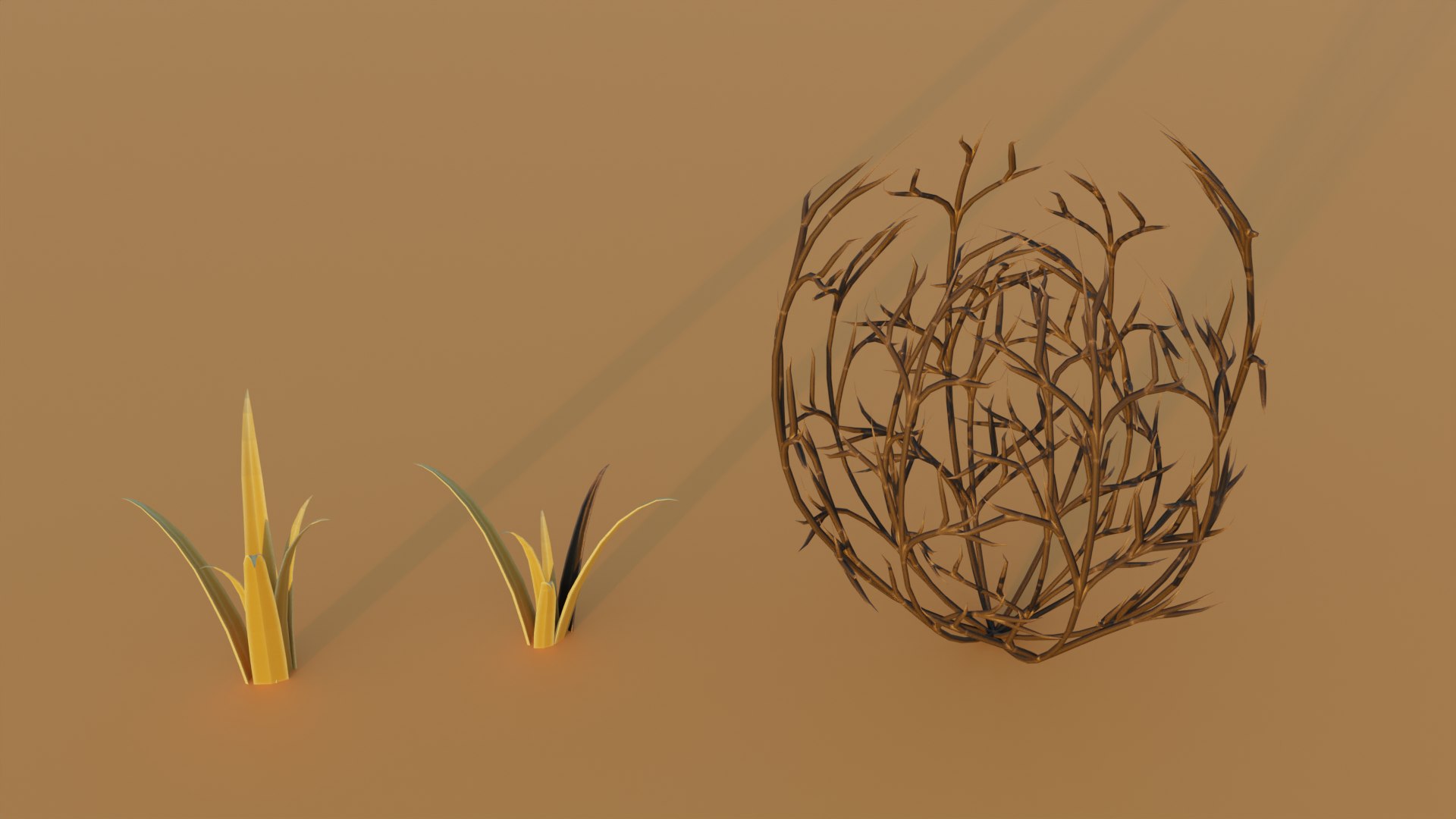 3D Model Low Poly Desert Pack - TurboSquid 2042424