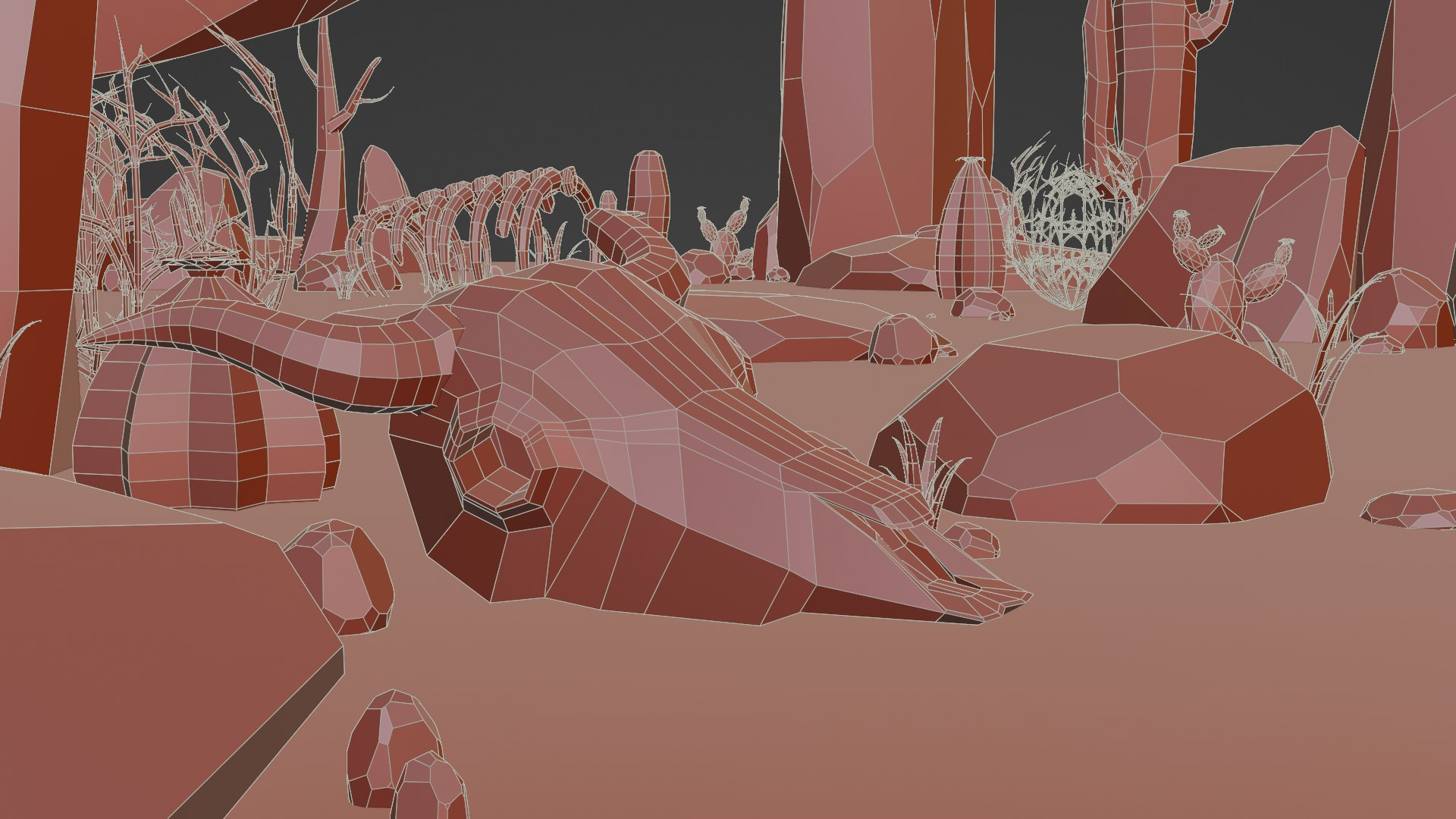 3D model Low Poly Desert Pack - TurboSquid 2042424