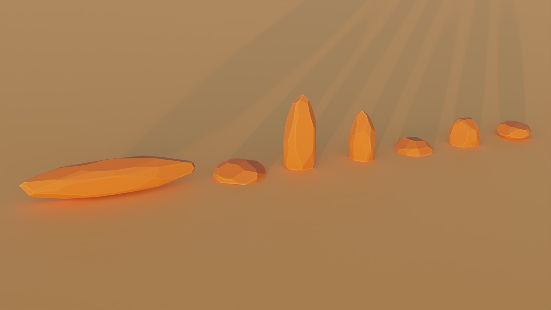 3D Model Low Poly Desert Pack - TurboSquid 2042424