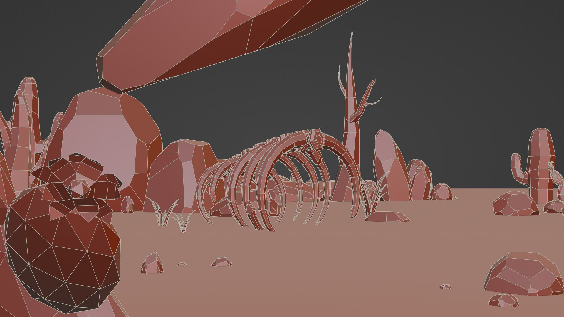 3D model Low Poly Desert Pack - TurboSquid 2042424