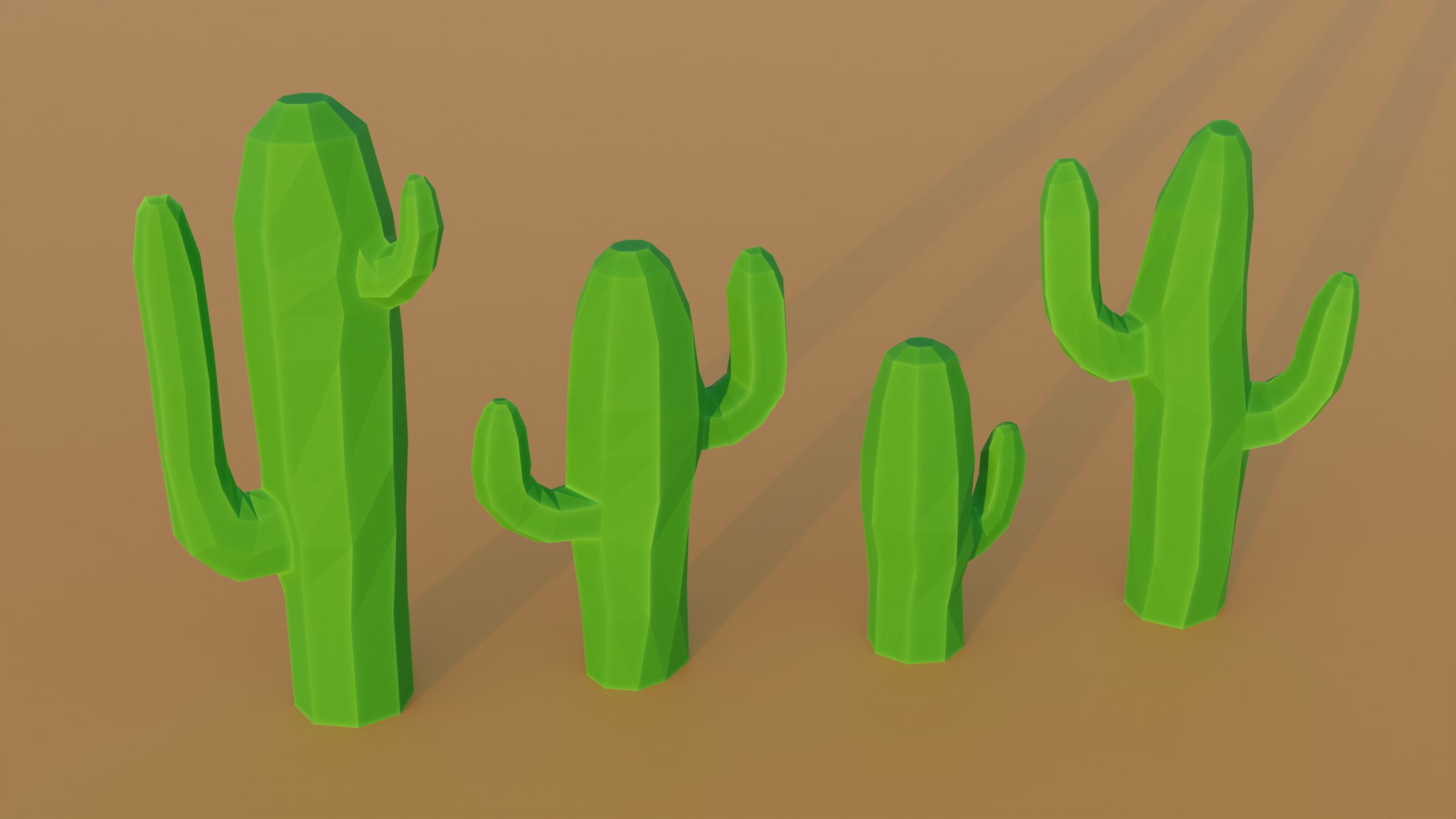 3D Model Low Poly Desert Pack - TurboSquid 2042424