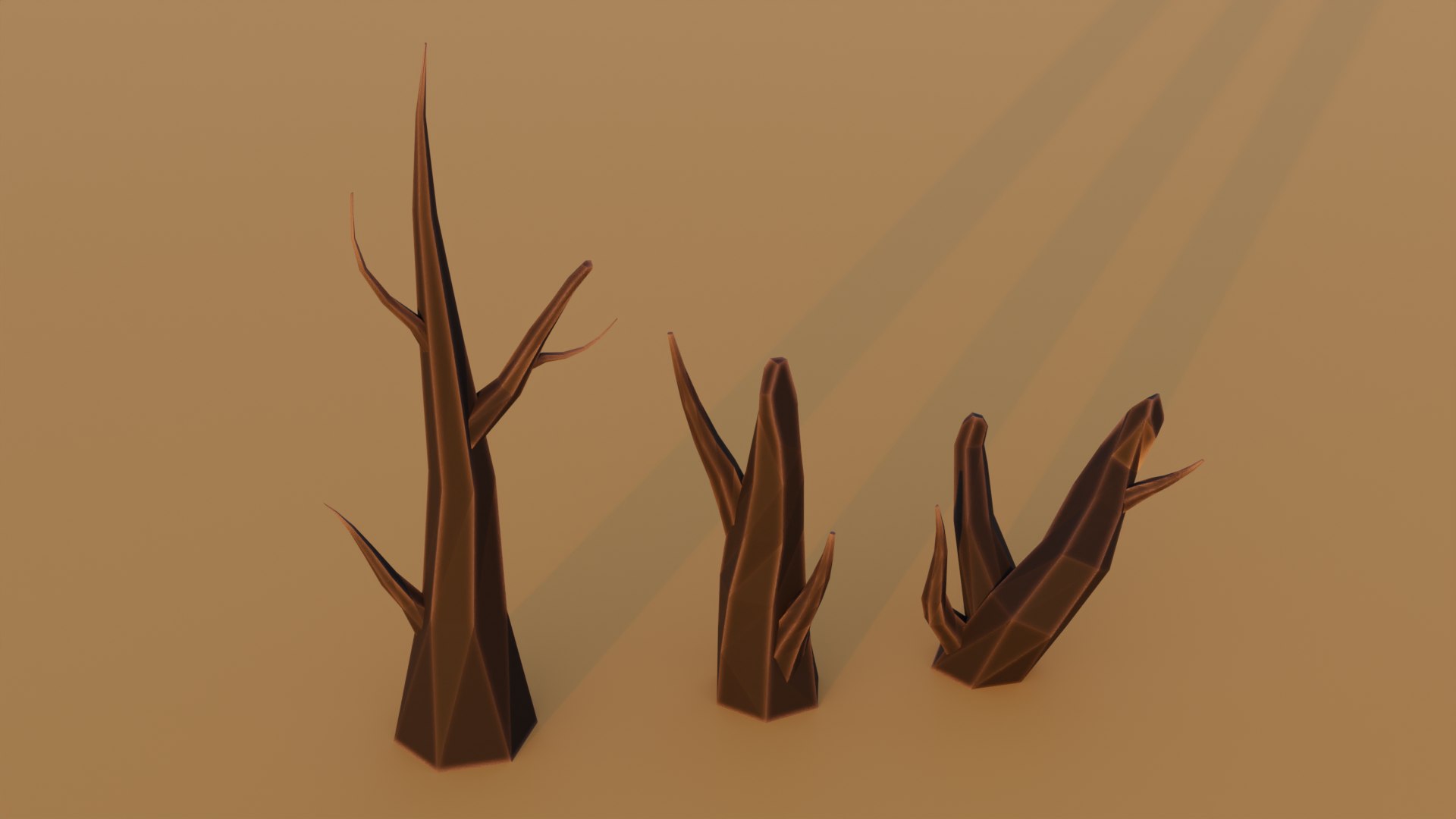 3D Model Low Poly Desert Pack - TurboSquid 2042424