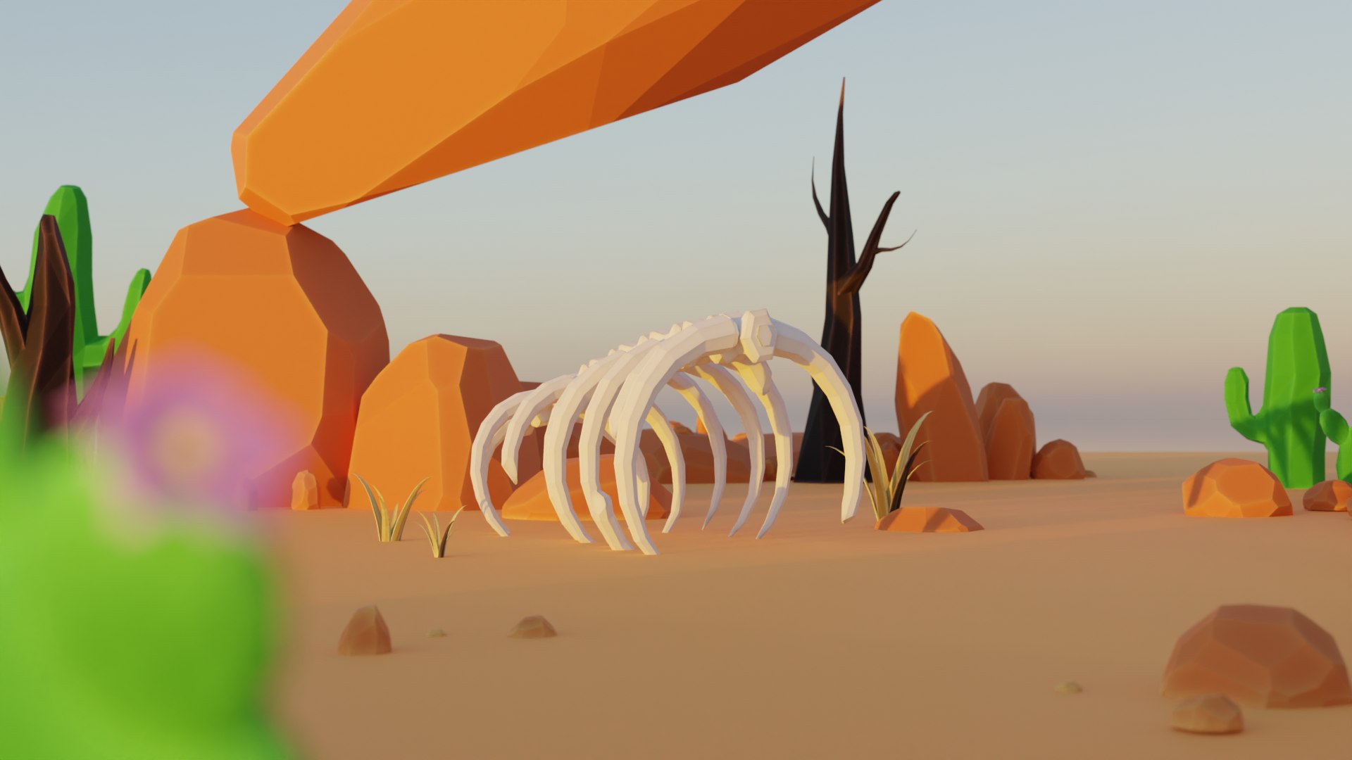 3D Model Low Poly Desert Pack - TurboSquid 2042424
