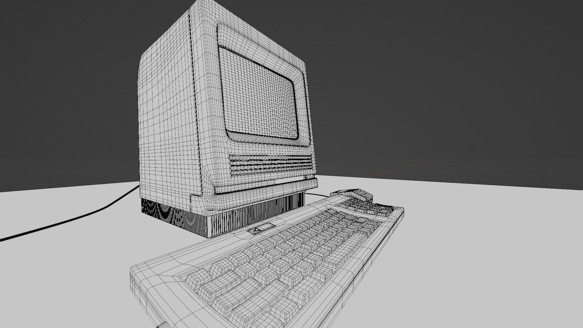 Mac SE30 Model Old Computer Model 3D model - TurboSquid 1980032