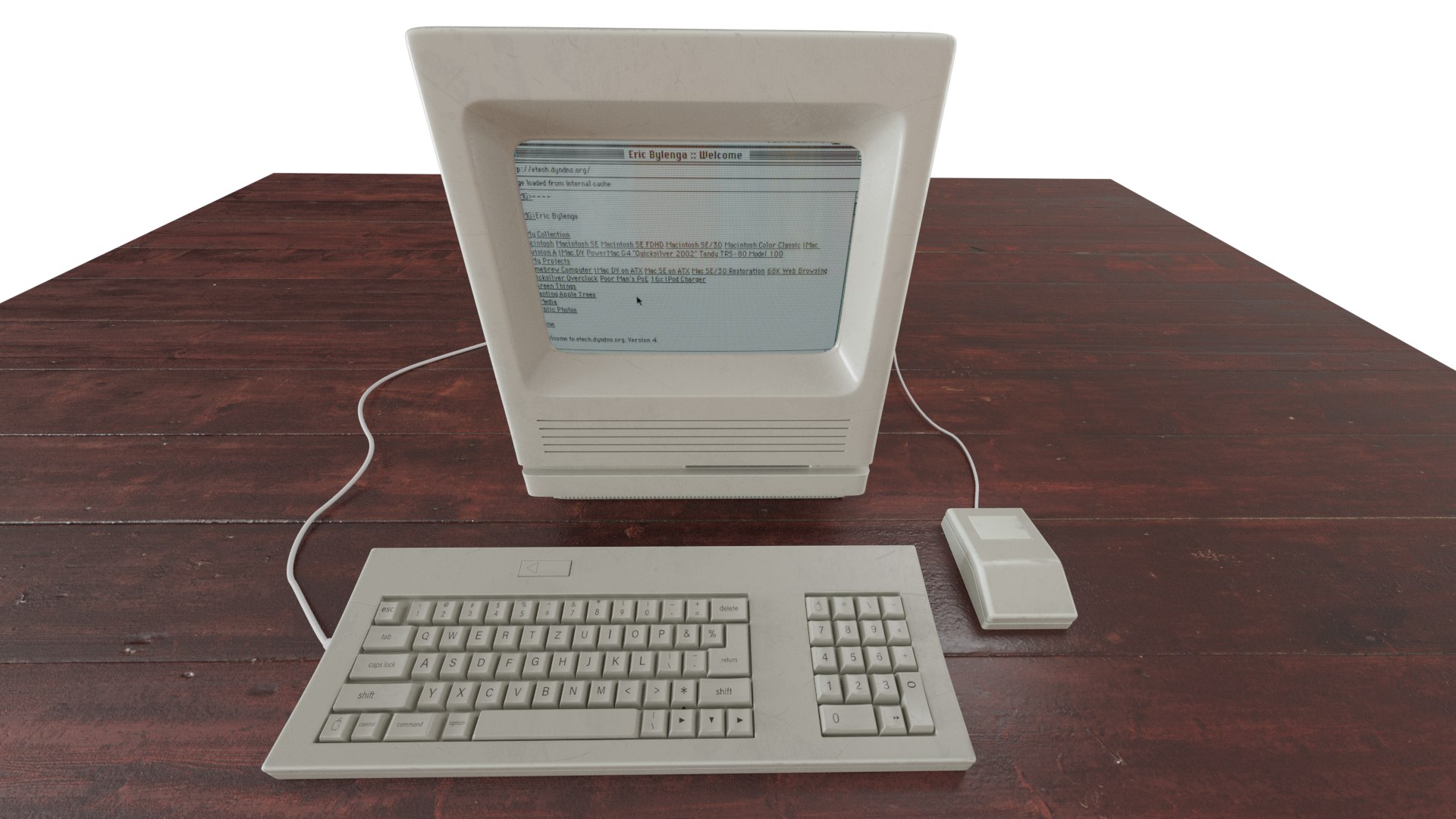 Mac SE30 Model Old Computer Model 3D model - TurboSquid 1980032