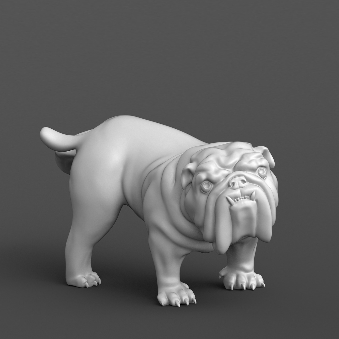Dog bulldog english 3D - TurboSquid 1688432