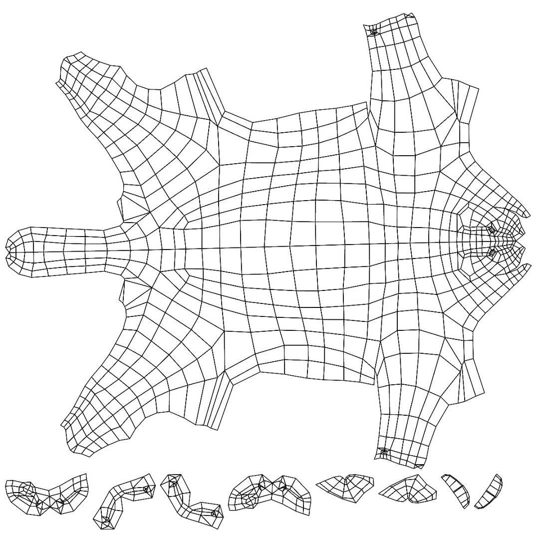 3d Model Base Mesh Cheetah