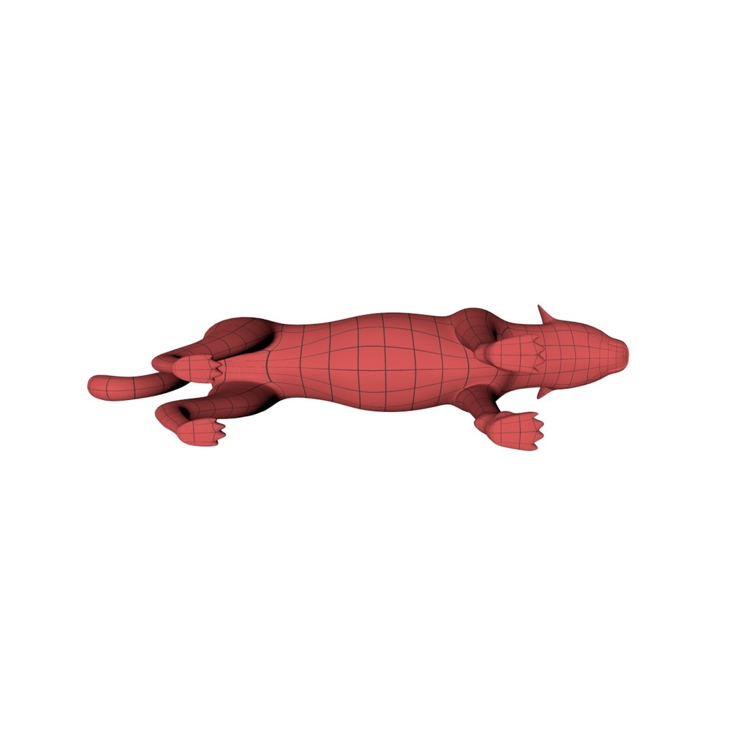 3d Model Base Mesh Cheetah