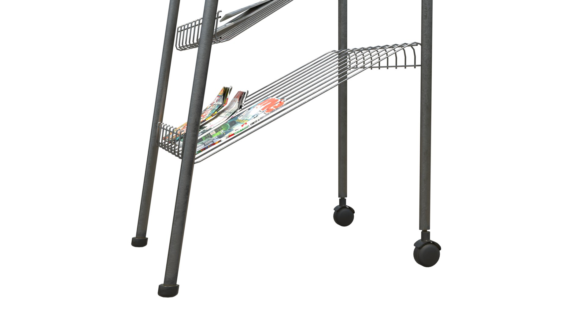 3D Model Magazine Display Rack With 4k Pbr Textures - TurboSquid 2098042