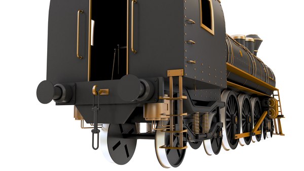 modelo 3d Locomotora de tren de vapor y vagón tolva - TurboSquid 1513666