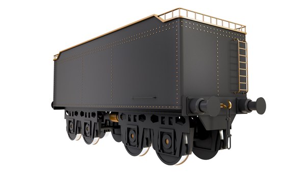 modelo 3d Locomotora de tren de vapor y vagón tolva - TurboSquid 1513666