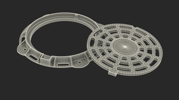 3D Rusty Stormwater Street Drain model - TurboSquid 1958490