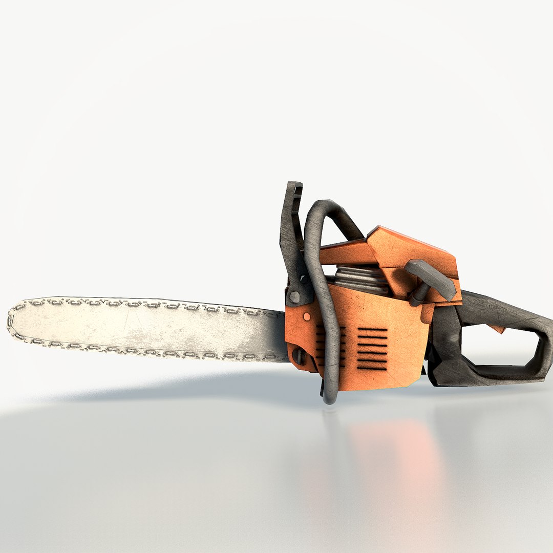 3d Model Realistic Chain Saw
