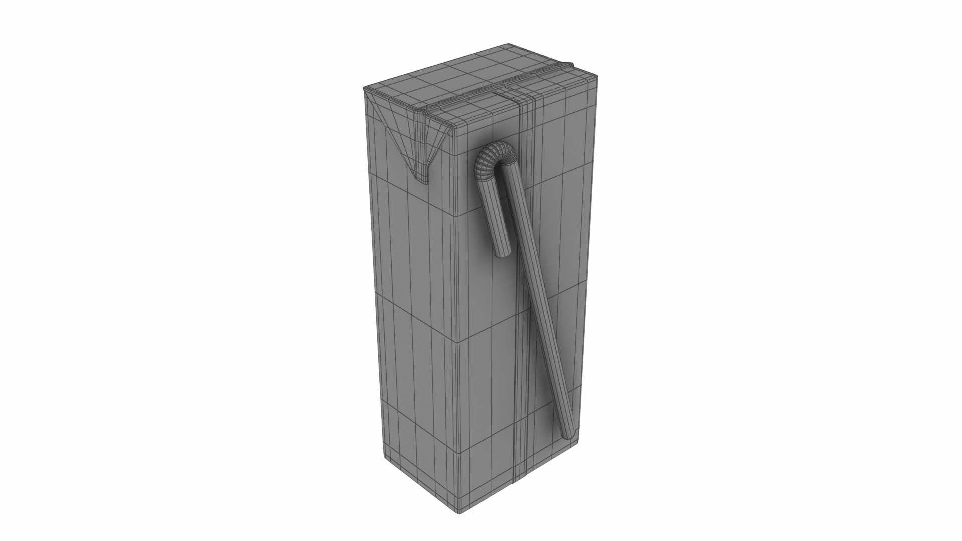 Milk Box 5 Clay 3D model - TurboSquid 2044079