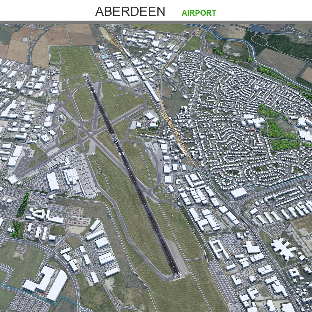 3D Aberdeen Airport - TurboSquid 2051732
