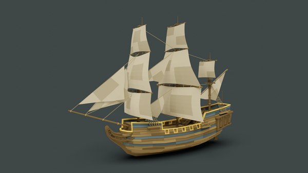 modelo 3d Ships Low Poly Pack - TurboSquid 2015666