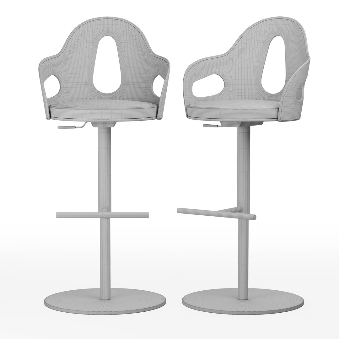 3D Model Giorgetti Dora Bar Stool - TurboSquid 1950519