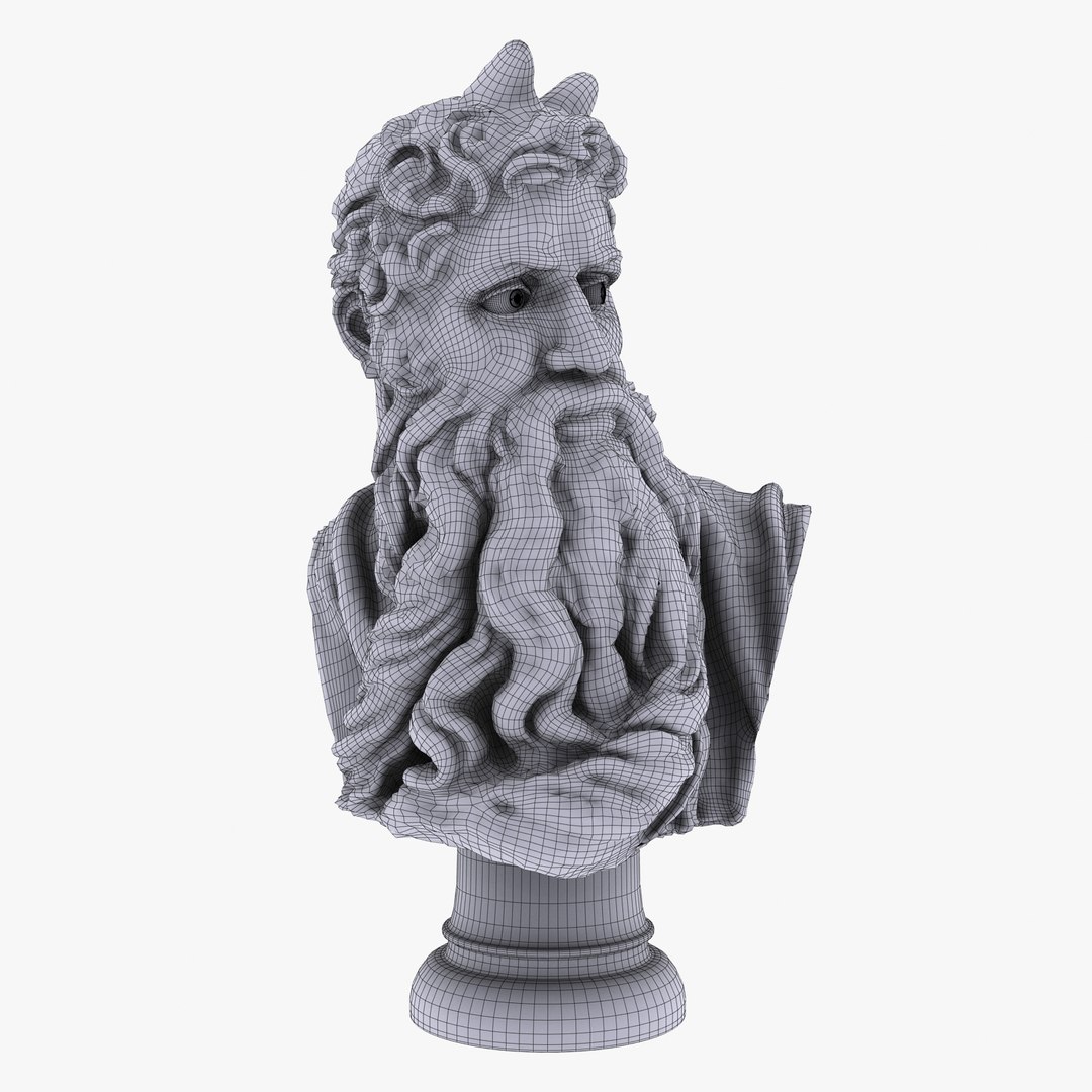 3d model moses michelangelo buonarroti