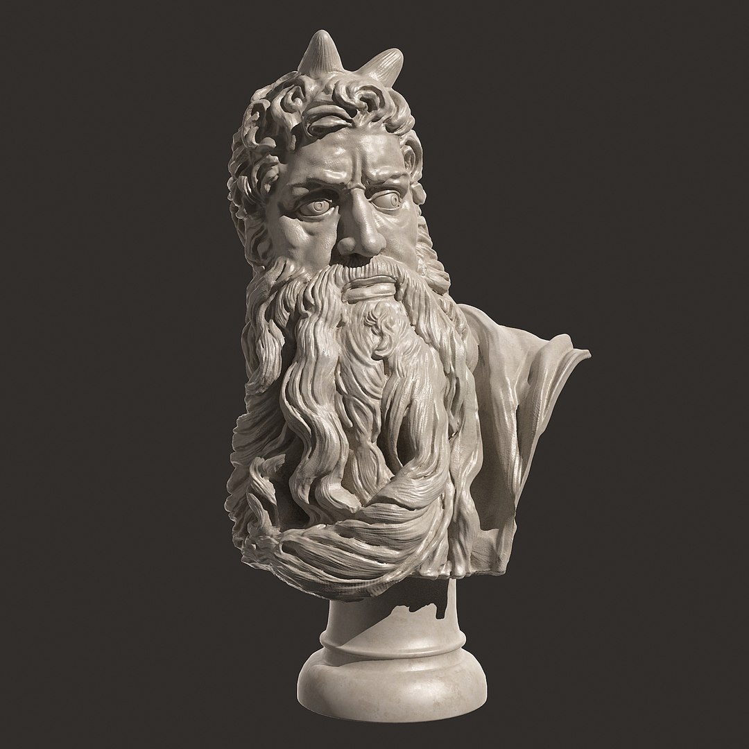 3d model moses michelangelo buonarroti