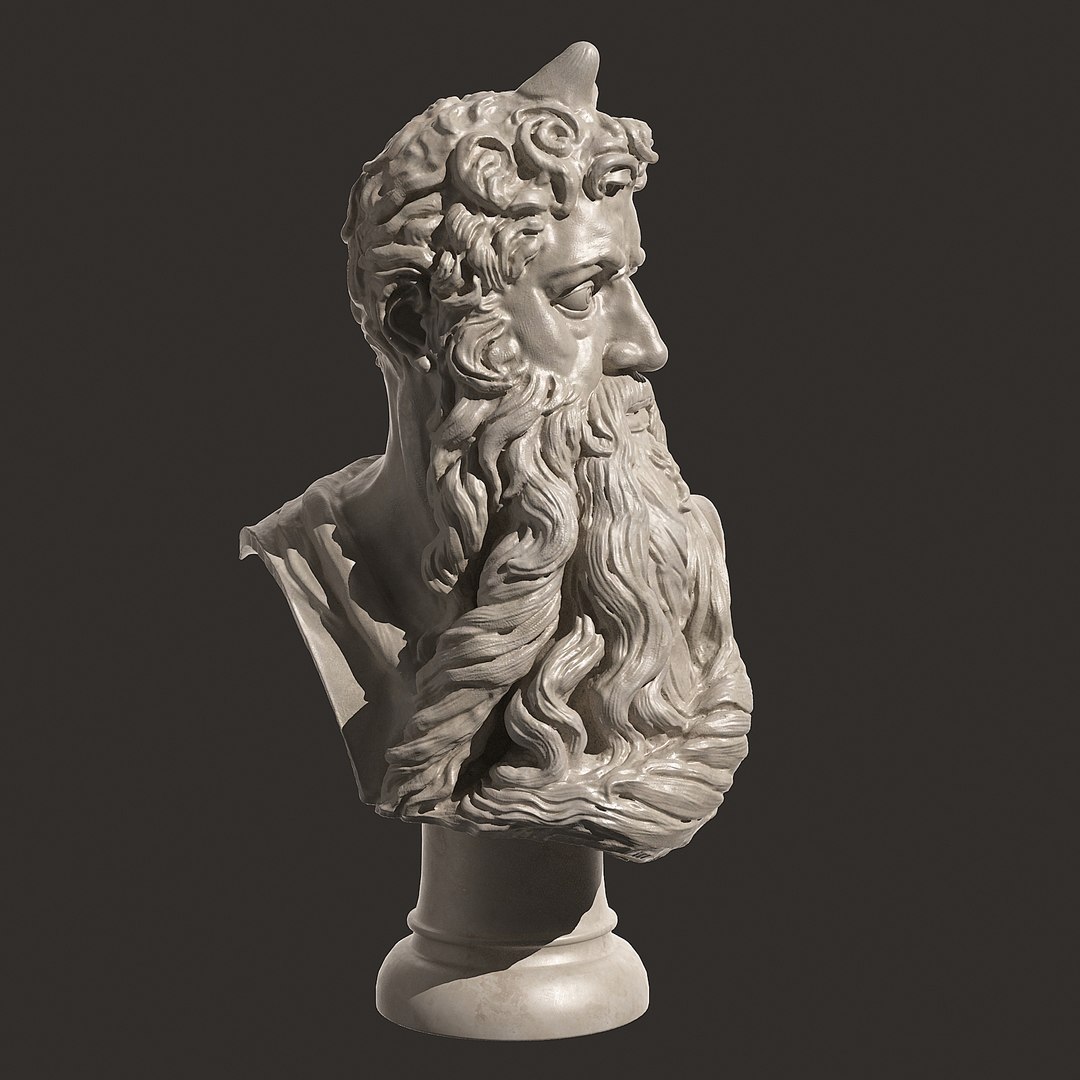 3d model moses michelangelo buonarroti