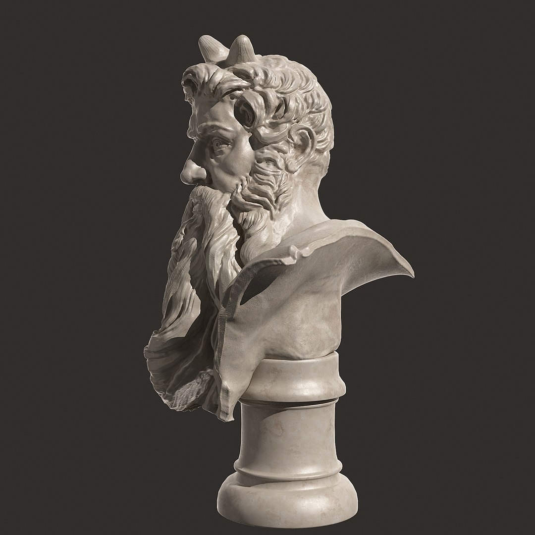 3d model moses michelangelo buonarroti