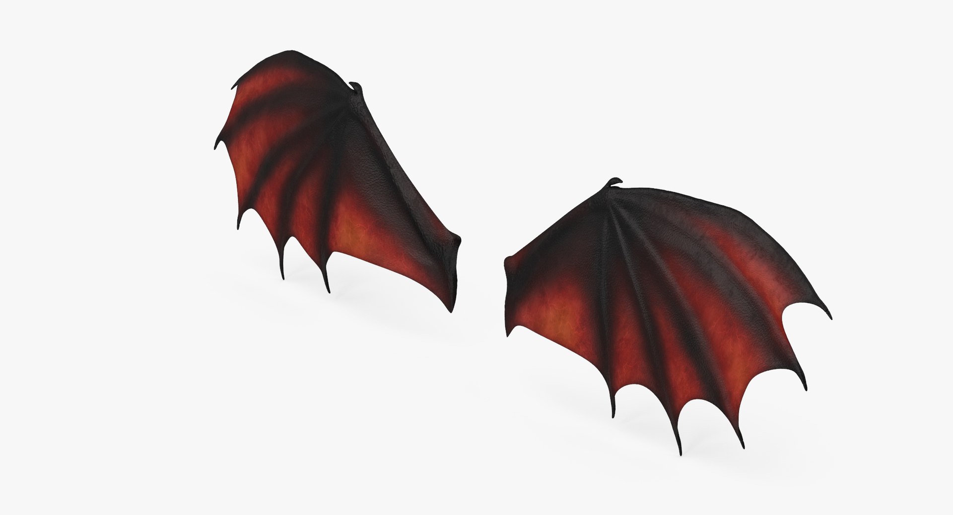 Max Red Opened Dragon Wings