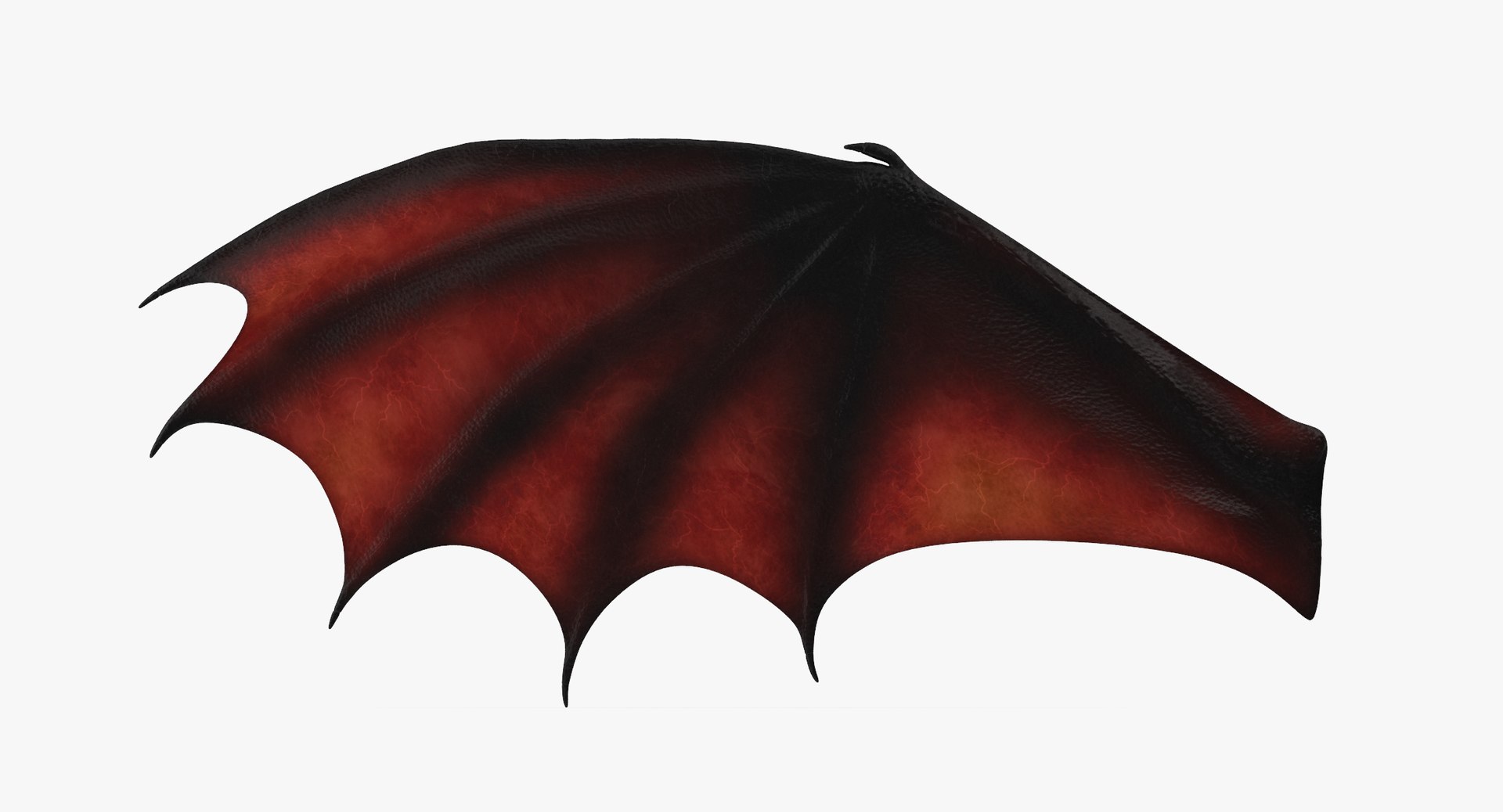 Max Red Opened Dragon Wings