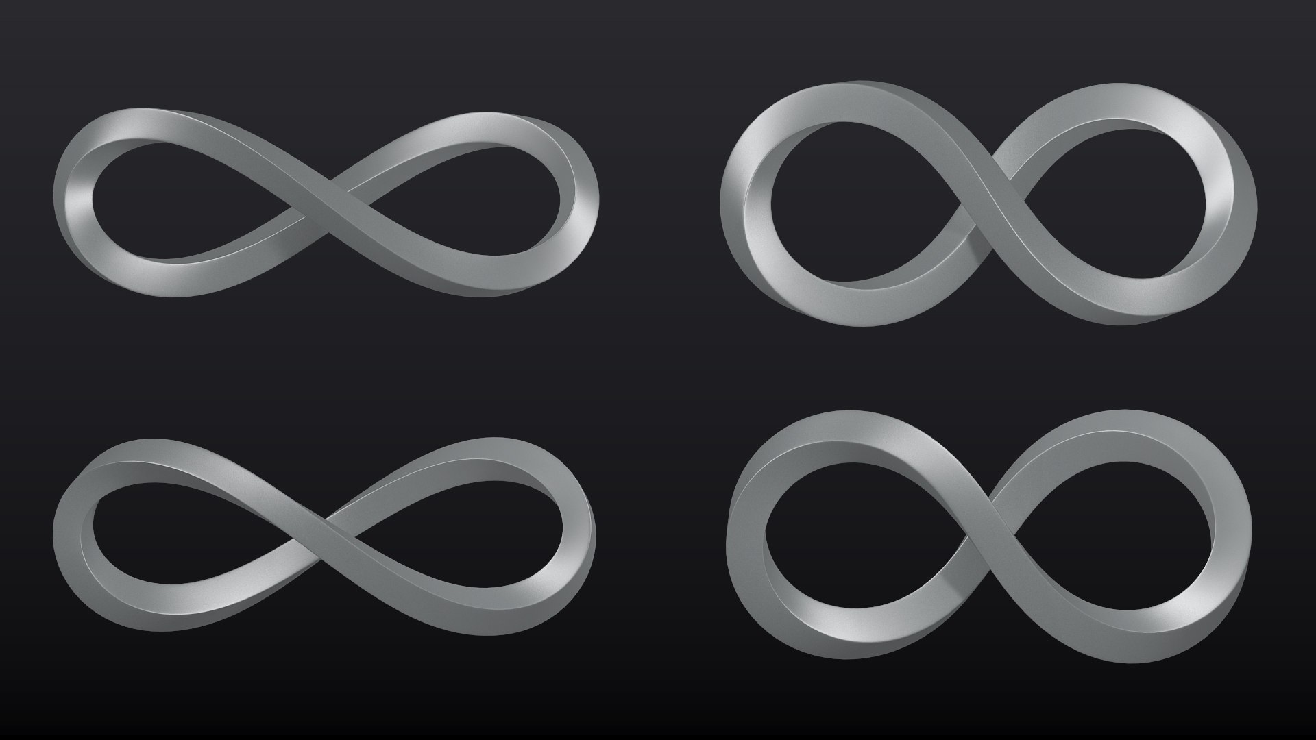 Infinity Symbols 3d Model