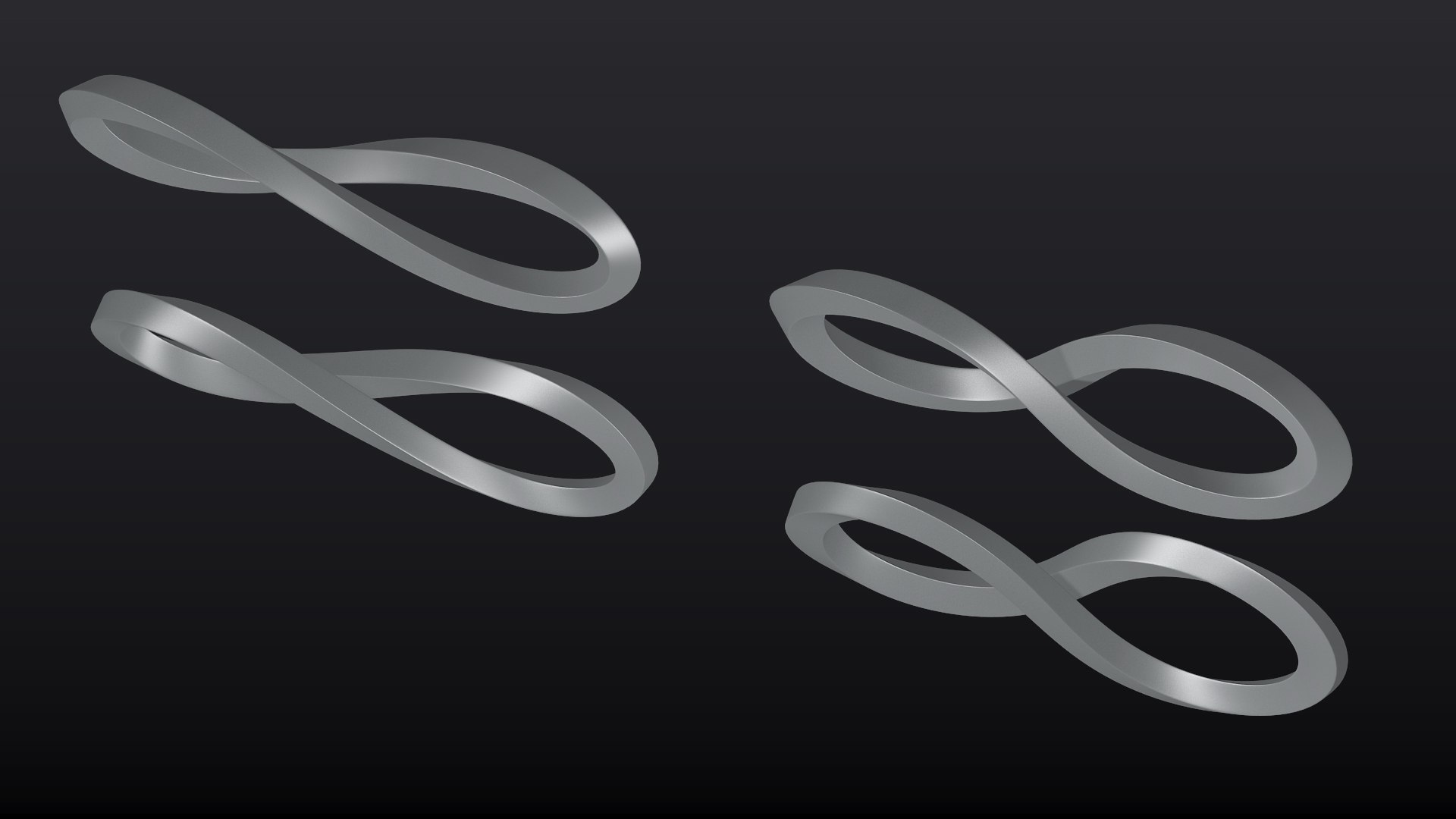 Infinity Symbols 3d Model