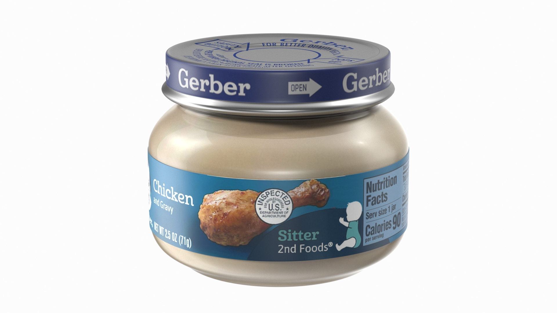 3D Gerber Baby Food Jars 71g Collection - TurboSquid 2118745