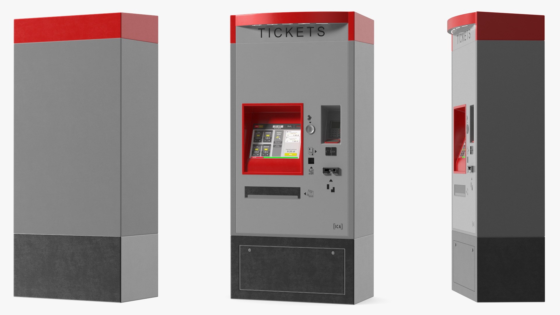 Ticket Vending Machine Grey ICA Traffic Model - TurboSquid 2270640