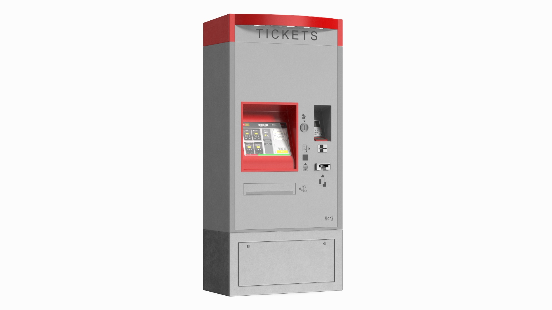Ticket Vending Machine Grey ICA Traffic Model - TurboSquid 2270640