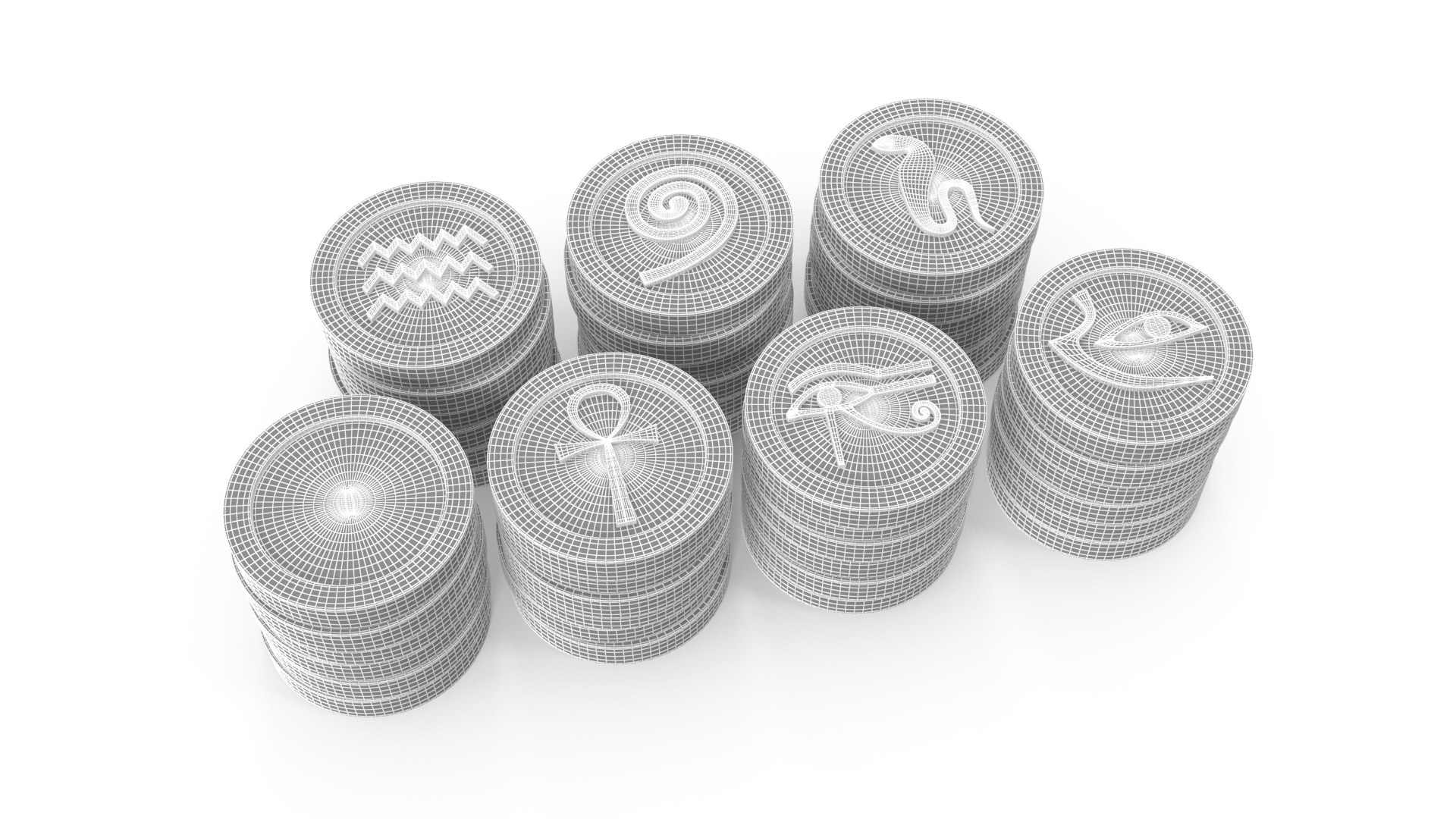 Coins Egypt 3D Model - TurboSquid 2368853