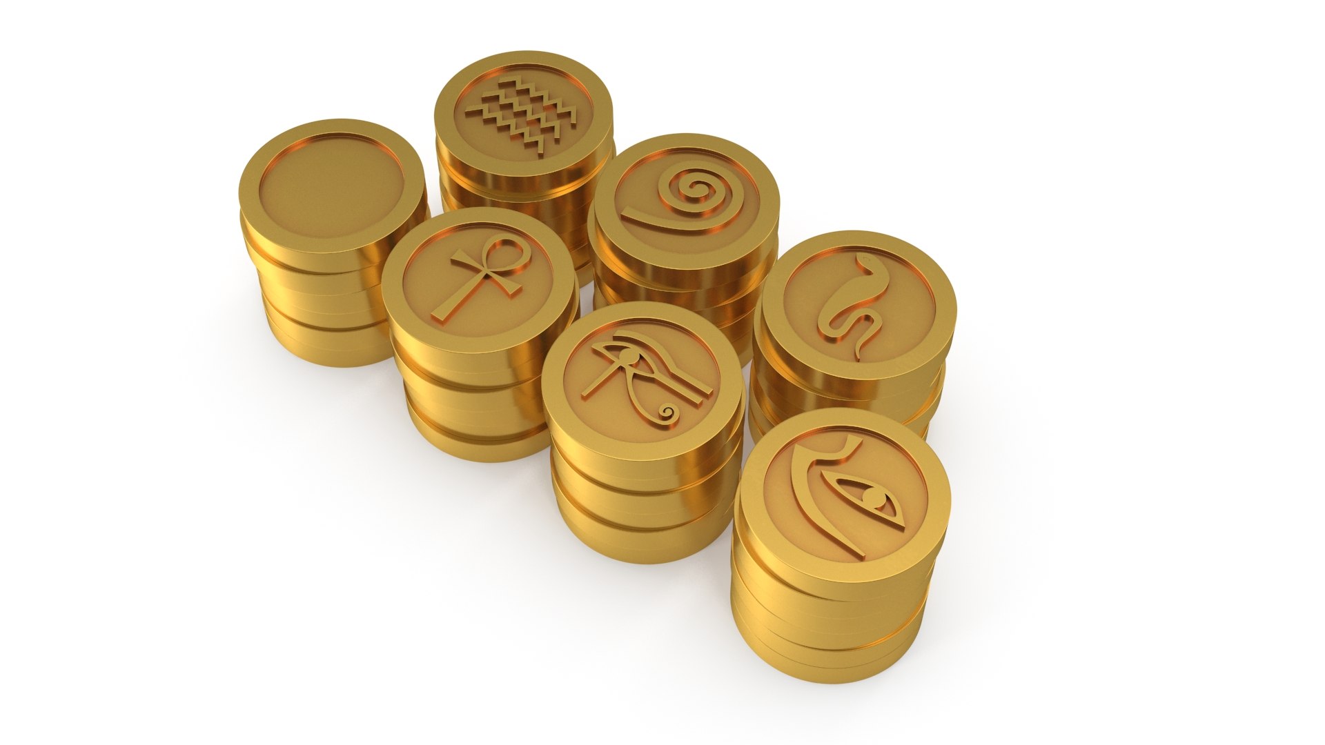 Coins Egypt 3D Model - TurboSquid 2368853