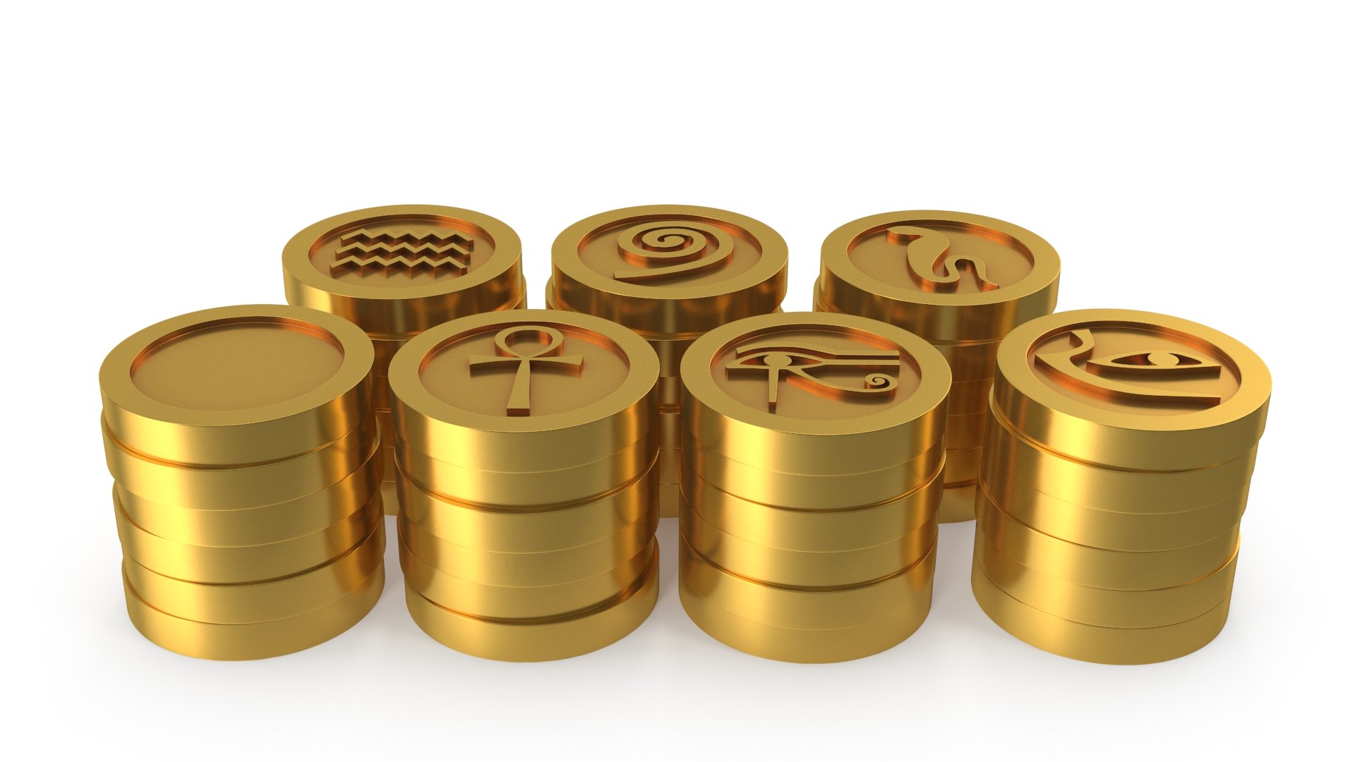Coins Egypt 3D Model - TurboSquid 2368853