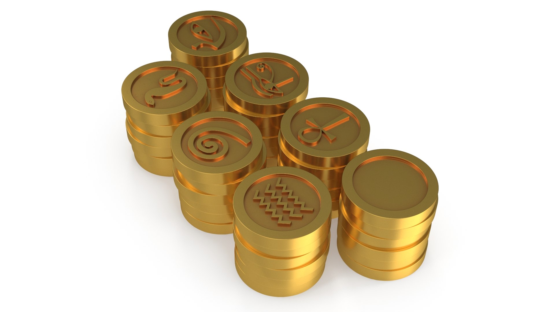 Coins Egypt 3D Model - TurboSquid 2368853