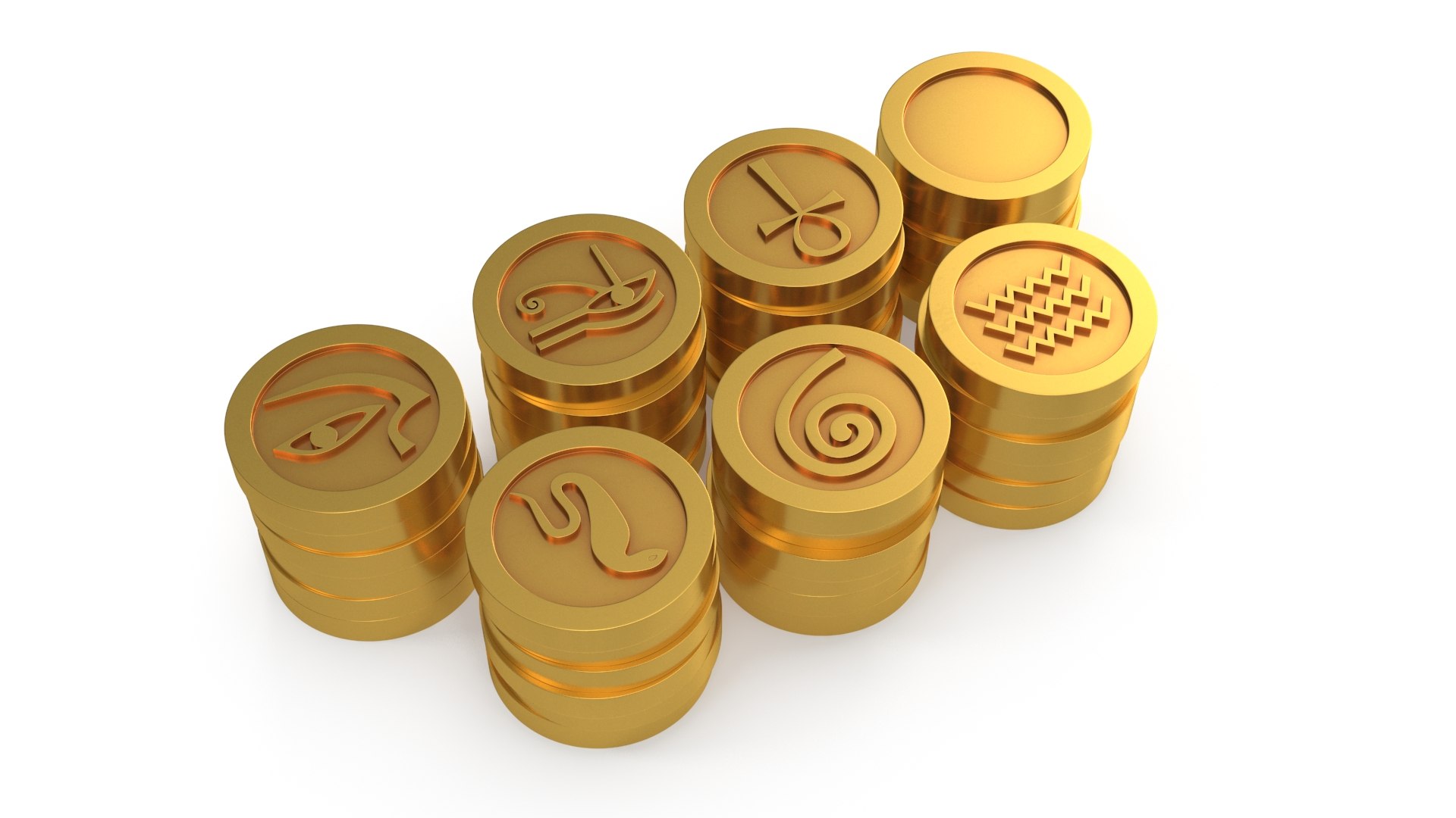 Coins Egypt 3D Model - TurboSquid 2368853