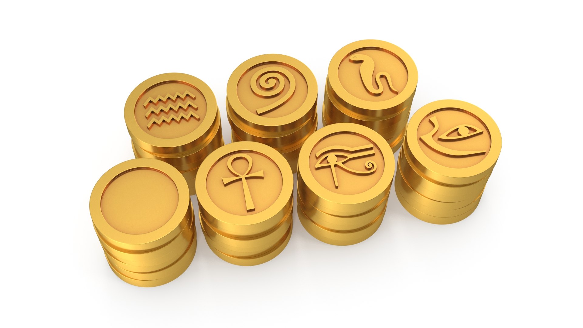 Coins Egypt 3D Model - TurboSquid 2368853