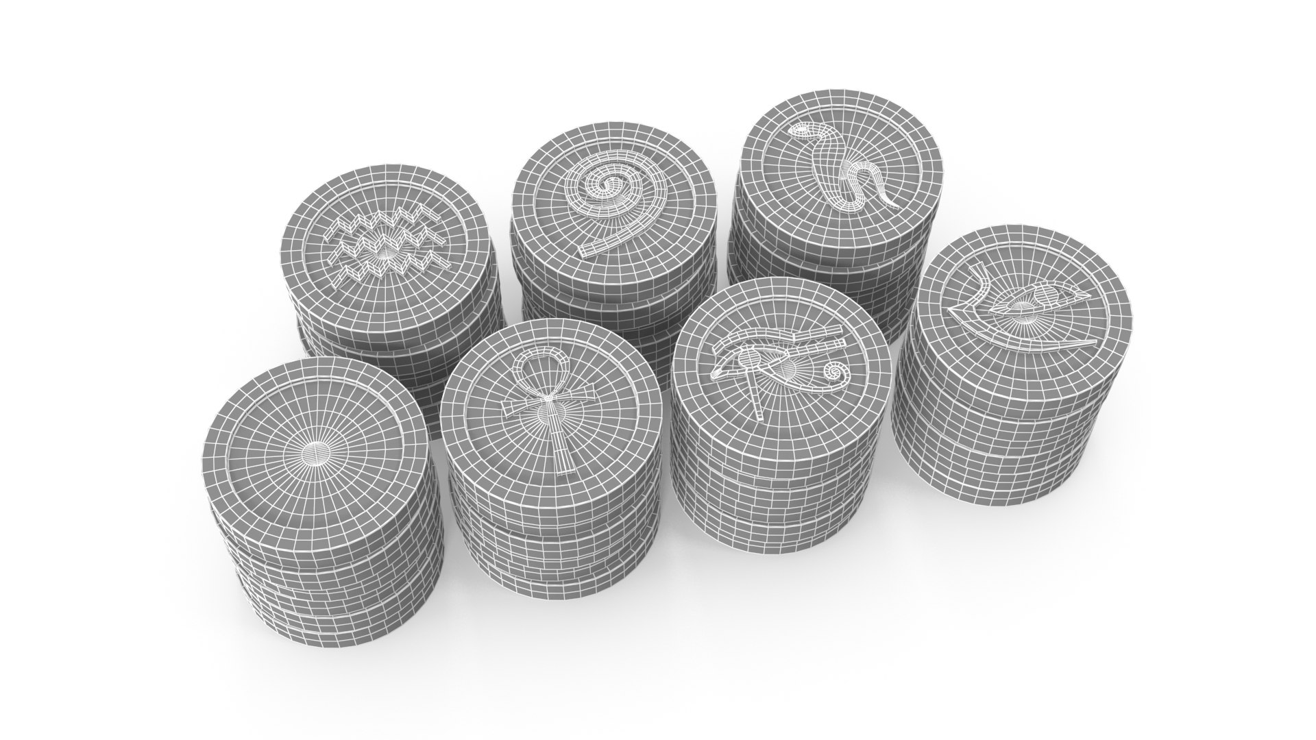 Coins Egypt 3D Model - TurboSquid 2368853