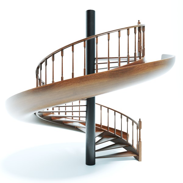 3D Curved Stairs - TurboSquid 1816731