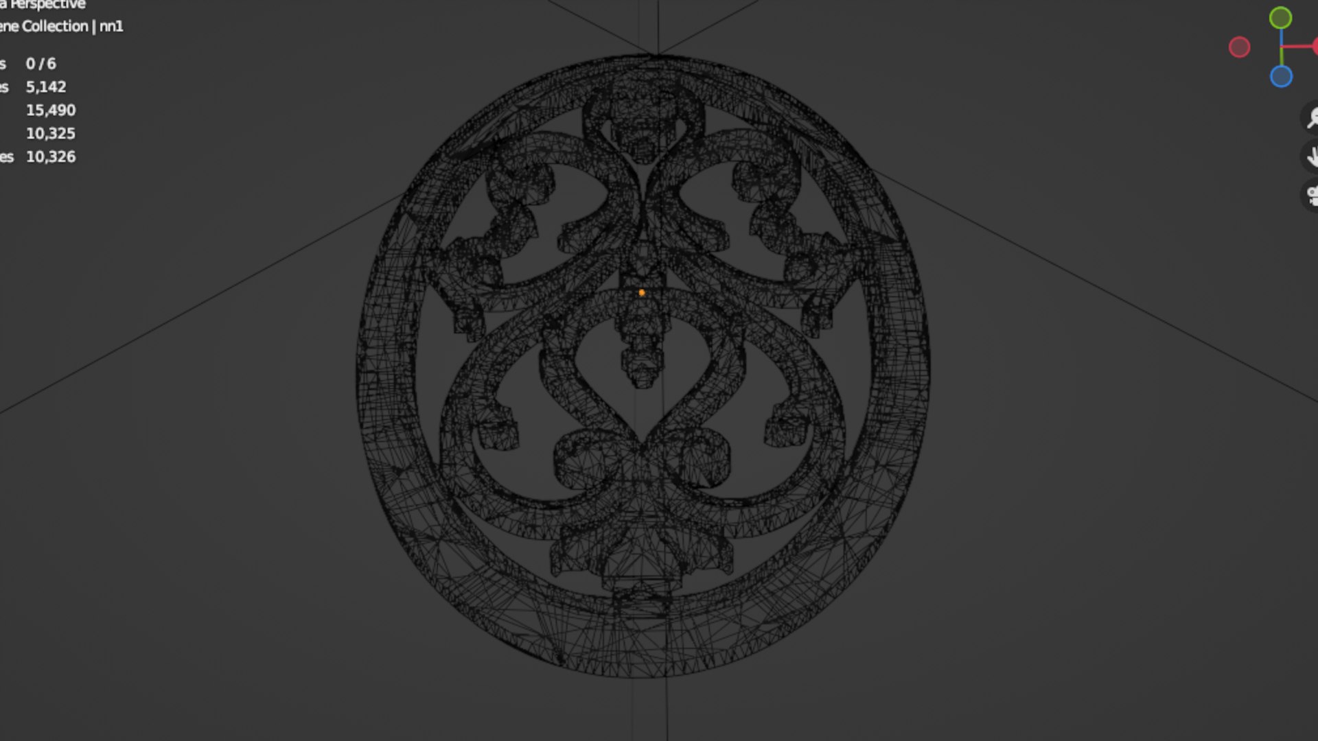 3D Classic Oval Rosette 01 Model - TurboSquid 2030122