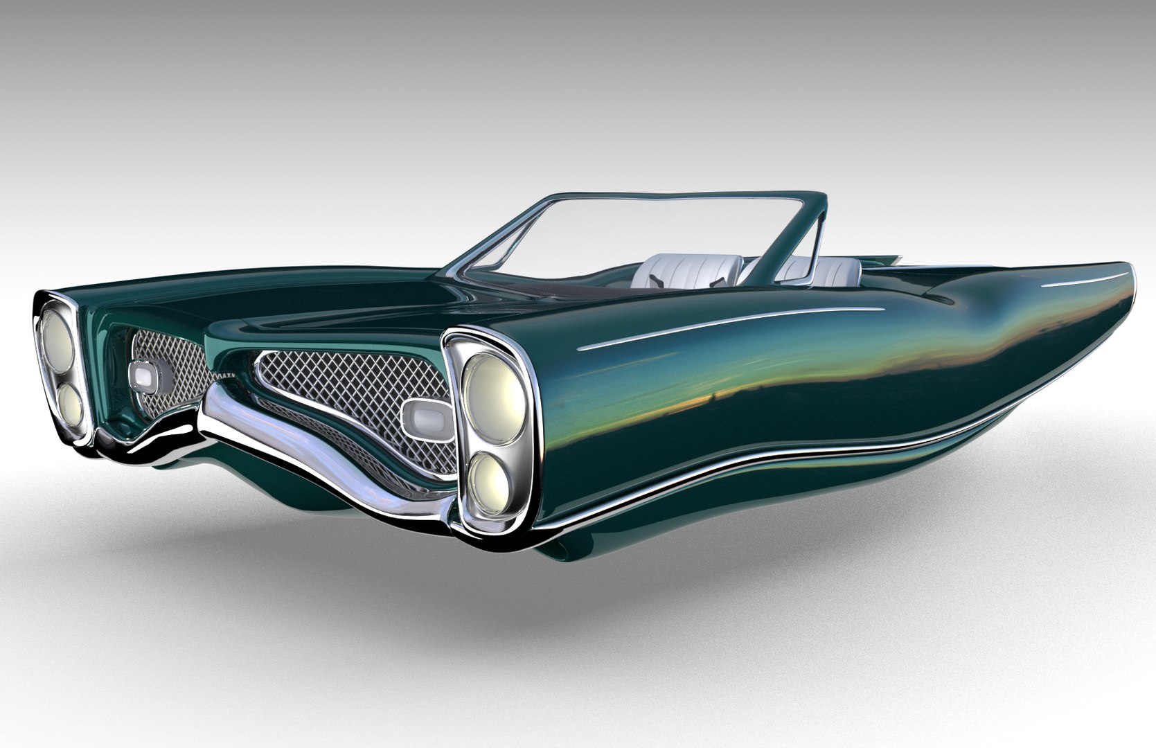 409 Flying Muscle Car 3D - TurboSquid 1367715