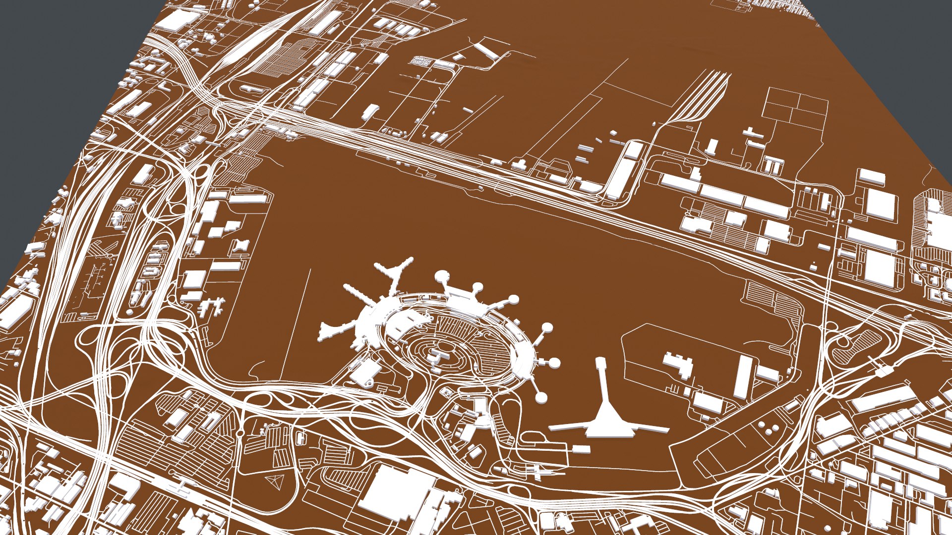 Newark Port 3D Model - TurboSquid 1896340