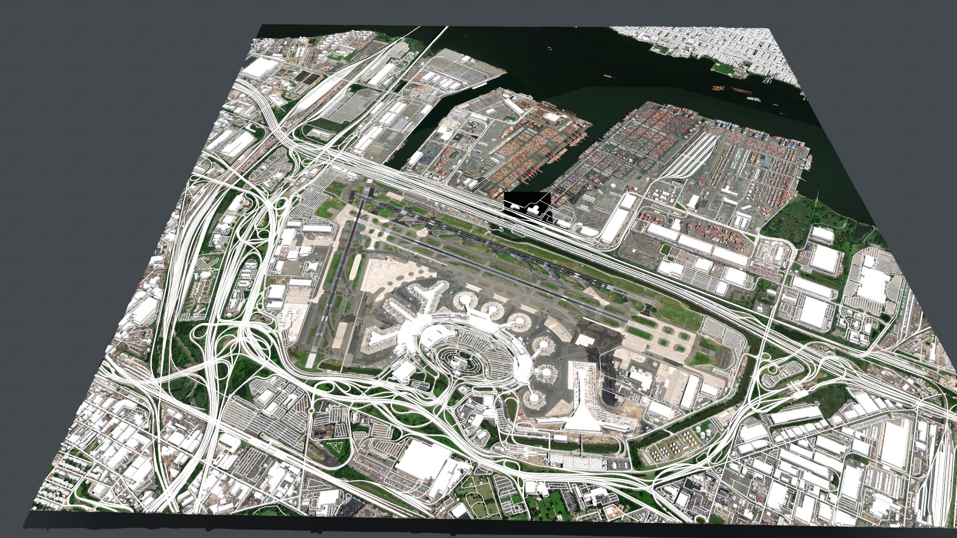 Newark Port 3D Model - TurboSquid 1896340