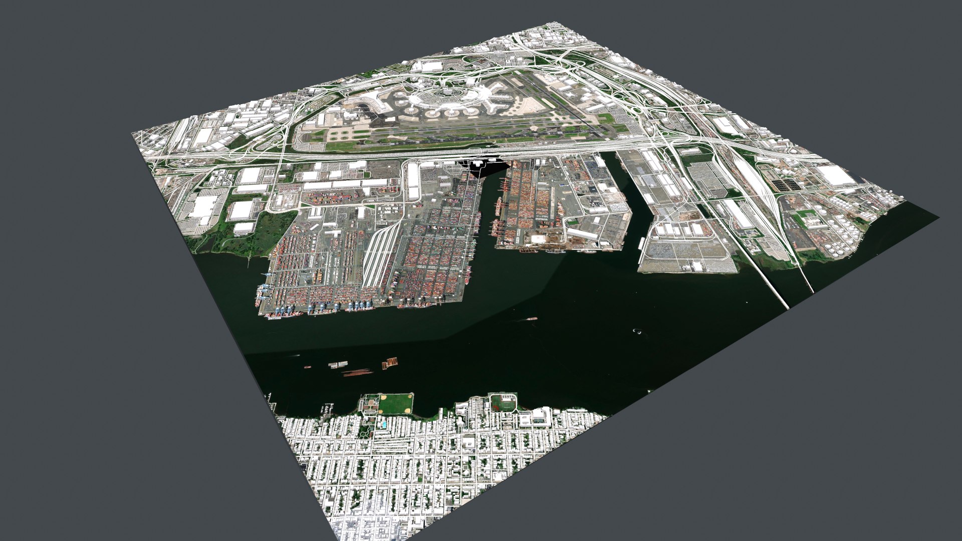 Newark Port 3D Model - TurboSquid 1896340