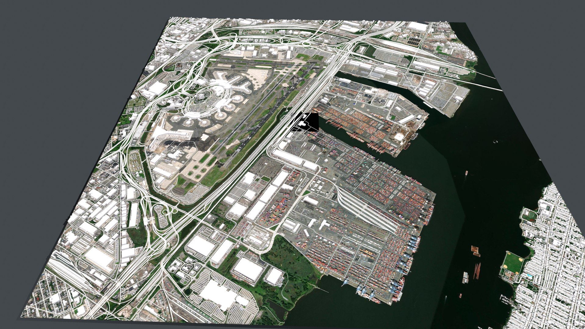 Newark Port 3D Model - TurboSquid 1896340