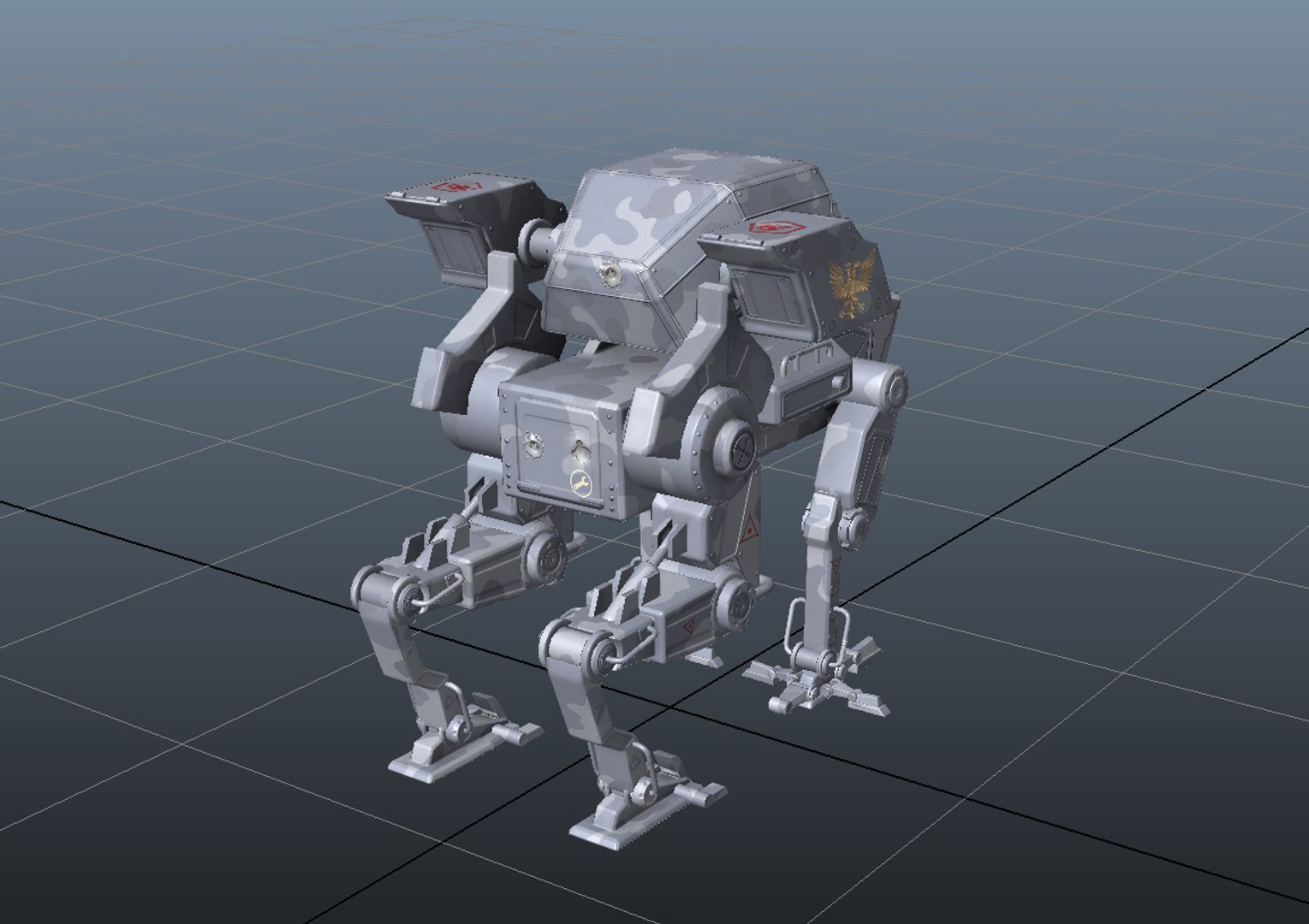 4-legged mech 3D model - TurboSquid 1271304