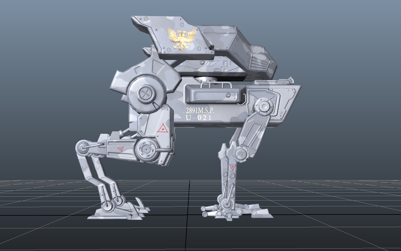 4-legged mech 3D model - TurboSquid 1271304
